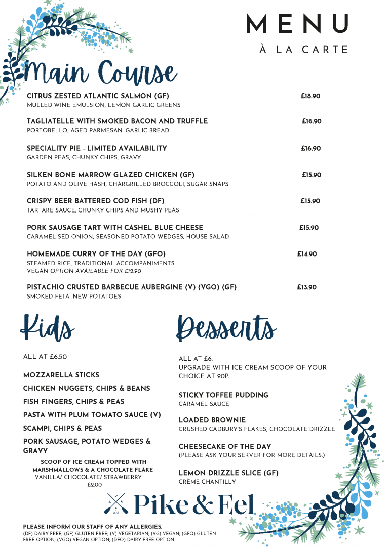 FOOD & DRINK - The Pike & Eel Hotel and Marina
